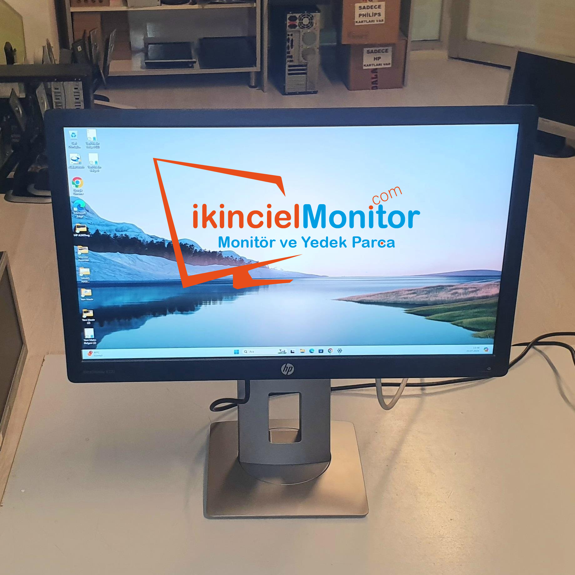 HP EliteDisplay E222 21.5 inç LED IPS Monitör VGA DP HDMI