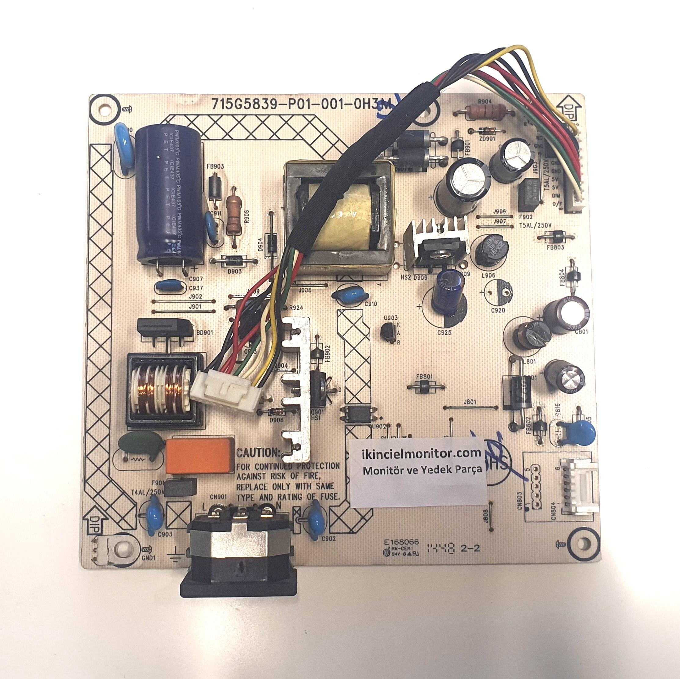 715G5839-P01-001-0H3M HP P201 Monitör Besleme Kartı