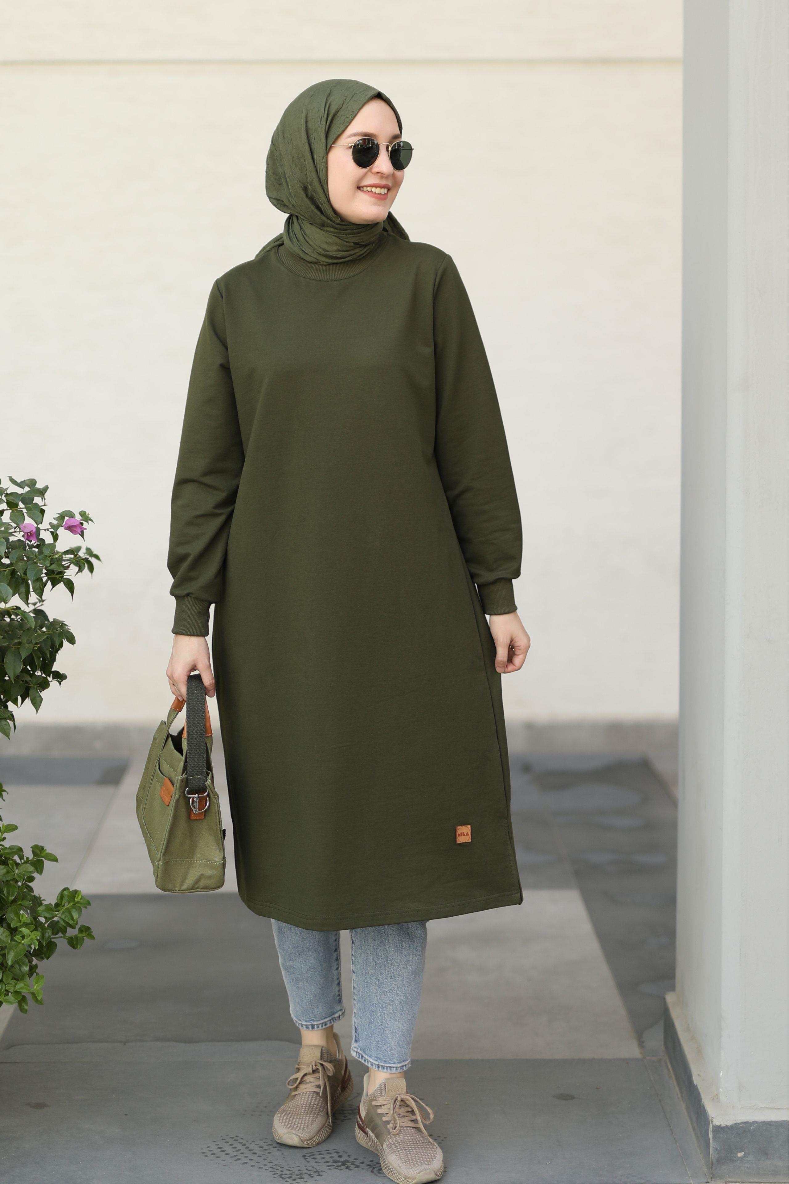 Neva 110 Cm Sweat Tunik Haki