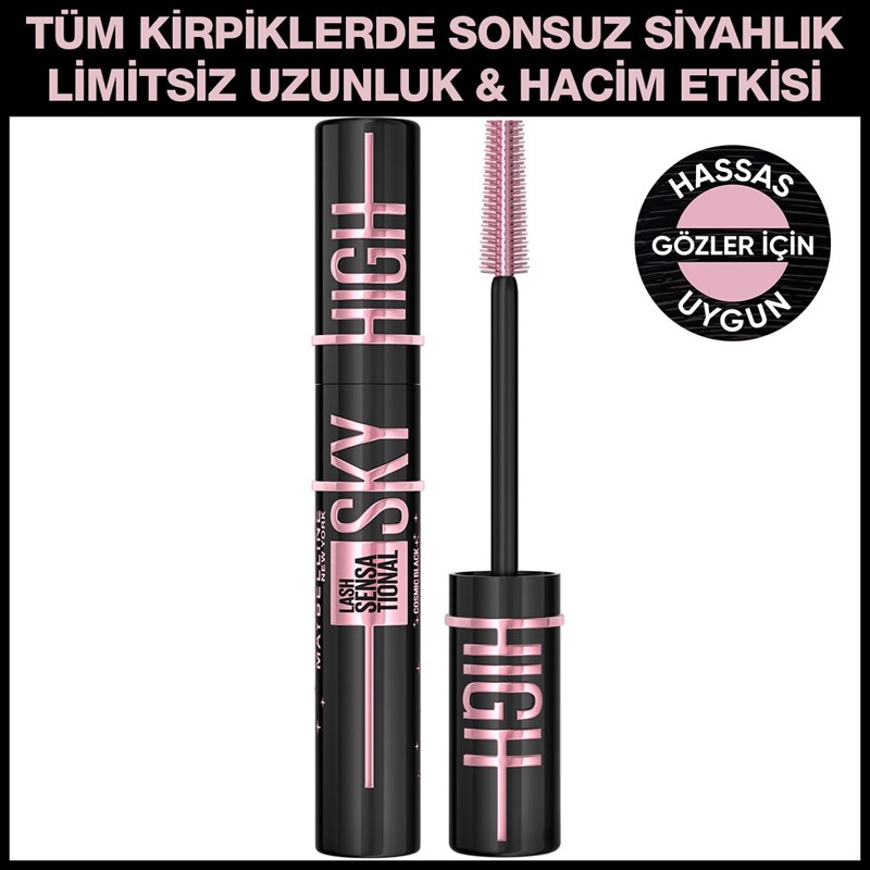 Maybelline Sky High Maskara Cosmic Black, Altintepeshop.com'da En Uygun ...