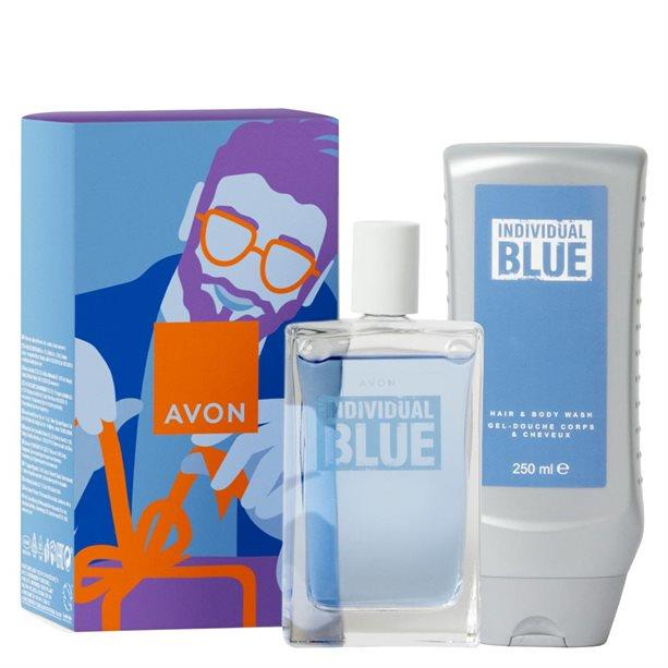 Avon Individual Blue Erkek Parfüm ve Saç Vücut Şampuan Hediye Seti ...