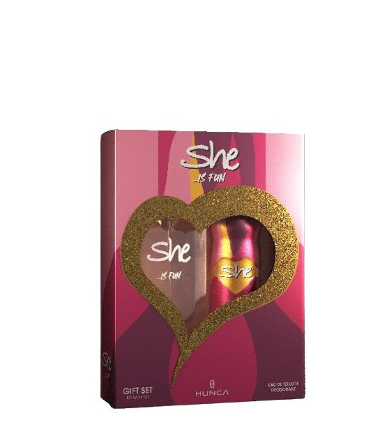 She Is Fun Kadın Parfüm Seti EDT 50 ml + Deodorant 150 ml - Algetir