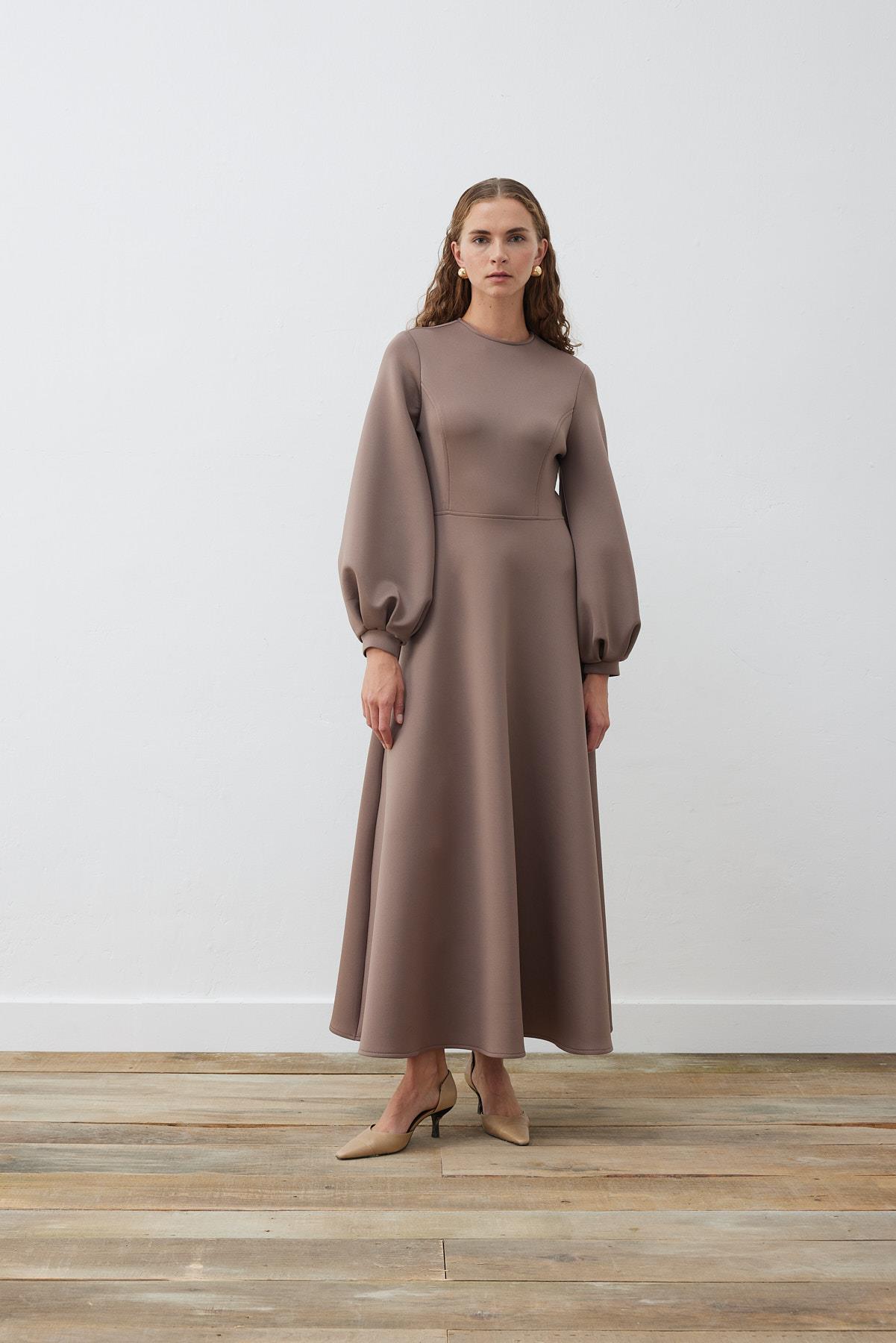 CAROL SCUBA PUF ELBİSE ETUP