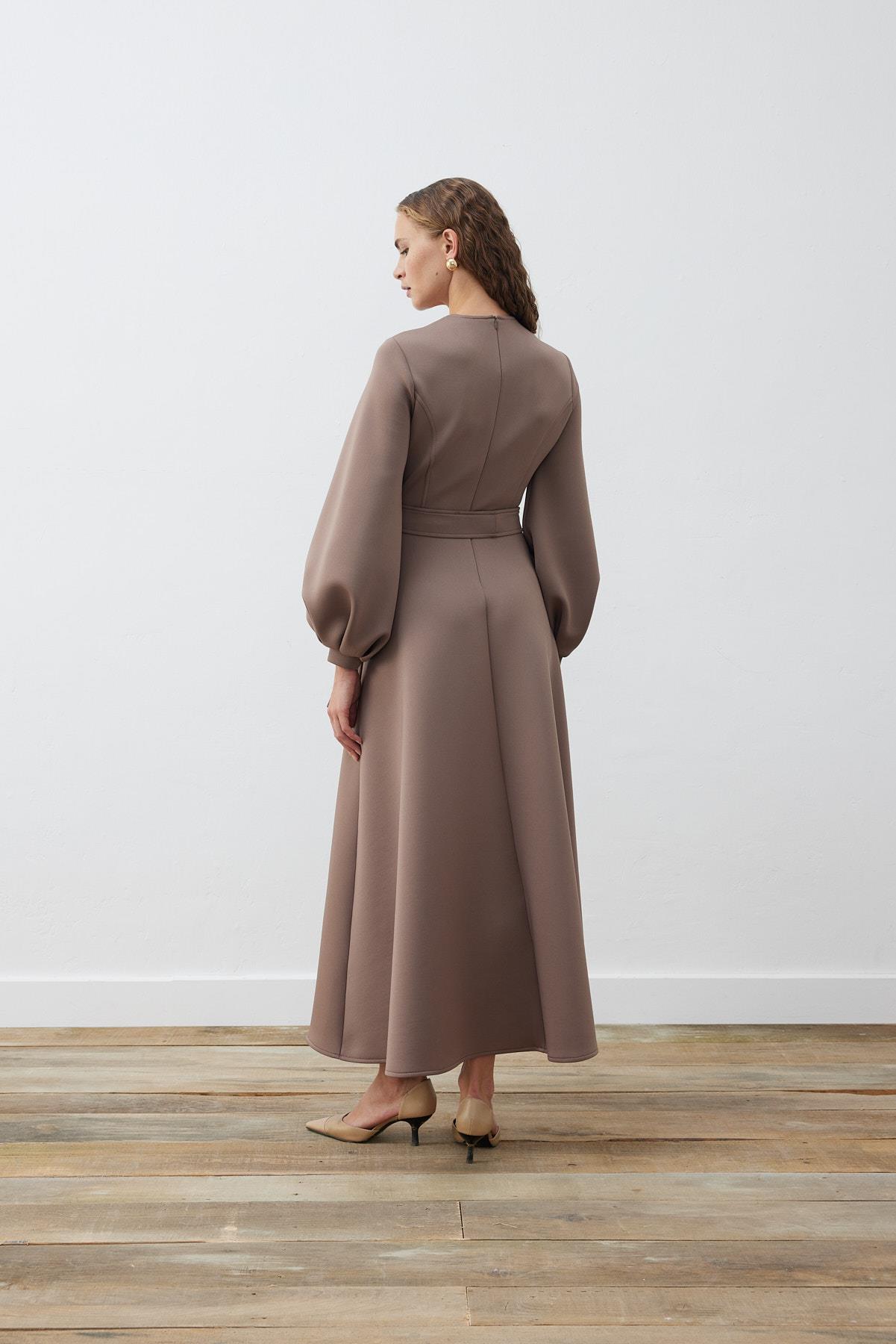 CAROL SCUBA PUF ELBİSE ETUP