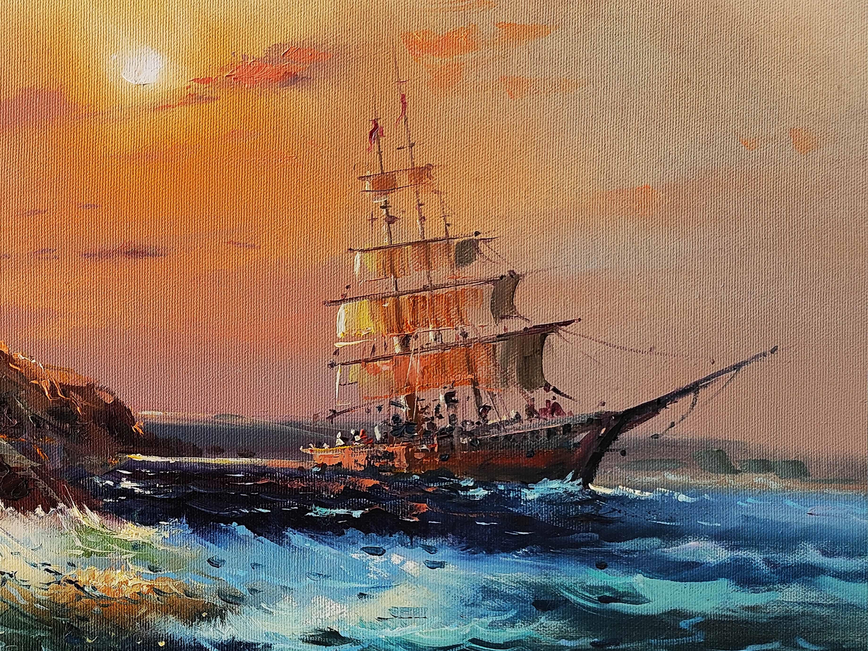 Meçhule Giden Gemi | Yağlı Boya Tablo