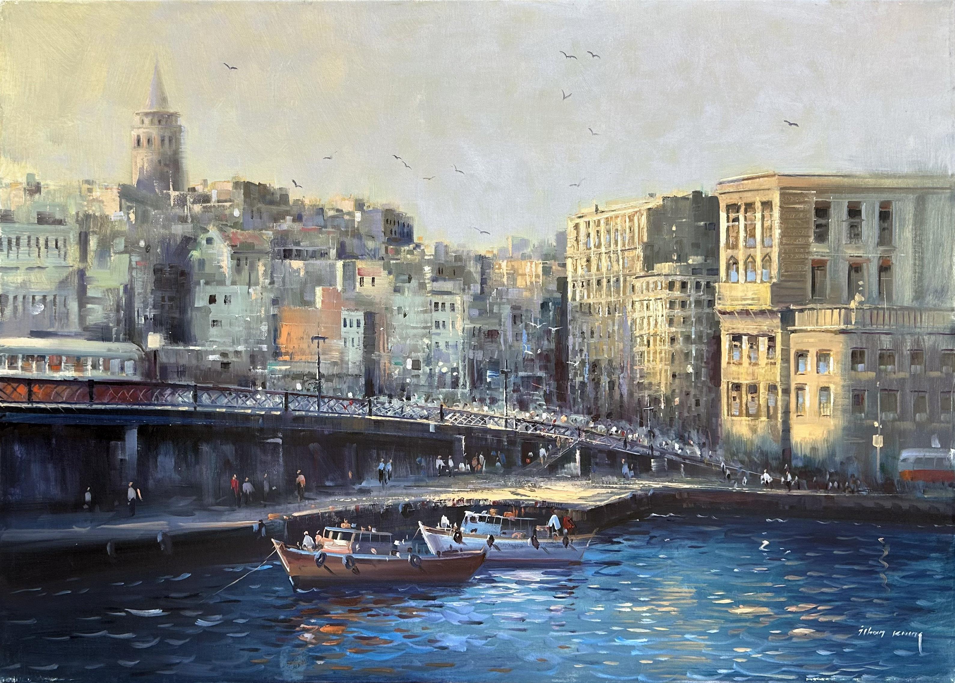 Uzaktaki şehir | Yağlı Boya Tablo