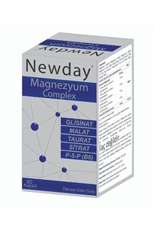 Newday Magnesium Complex 60 Capsules-LeylekKapida.com