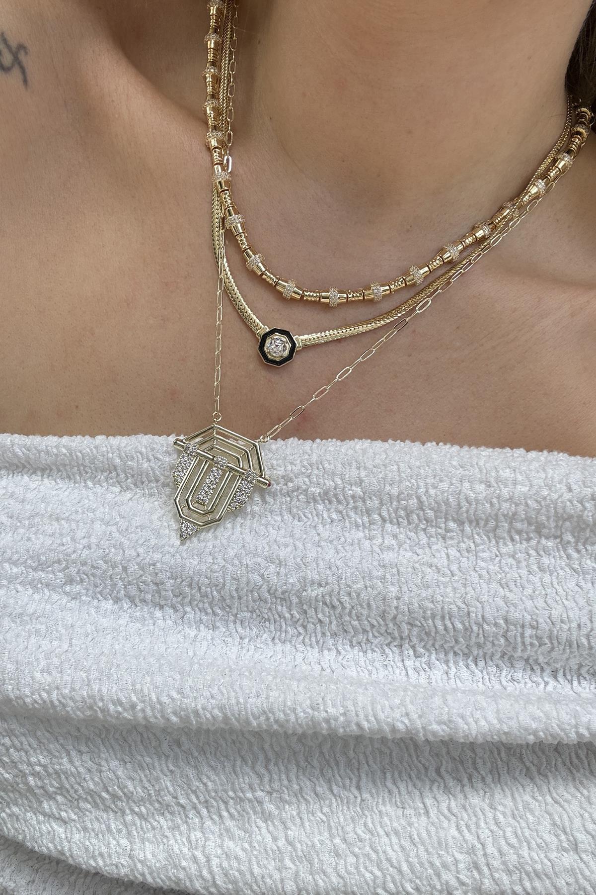 Altın Kaplama Serenay Kolyesi - Nişantaşı Butika