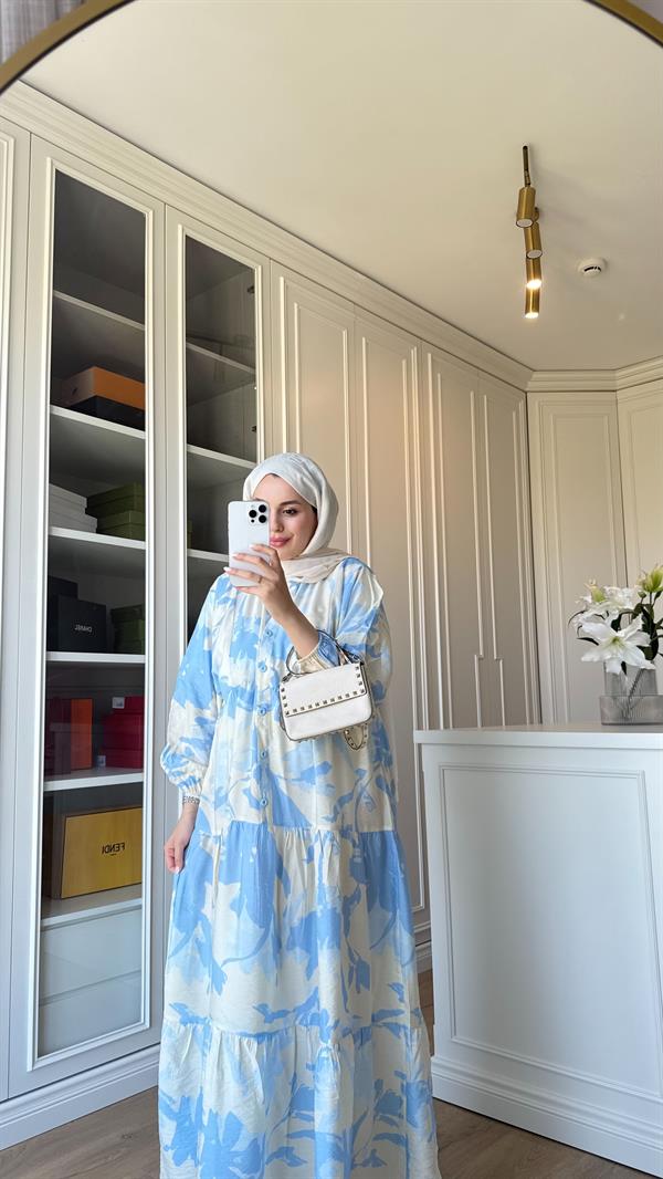 Sely Vual Elbise Mavi