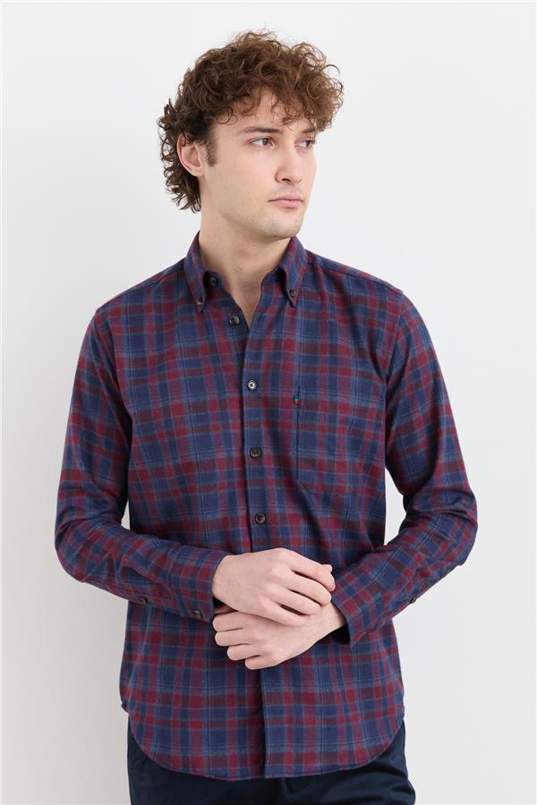 Desen Triko Erkek Gömlek