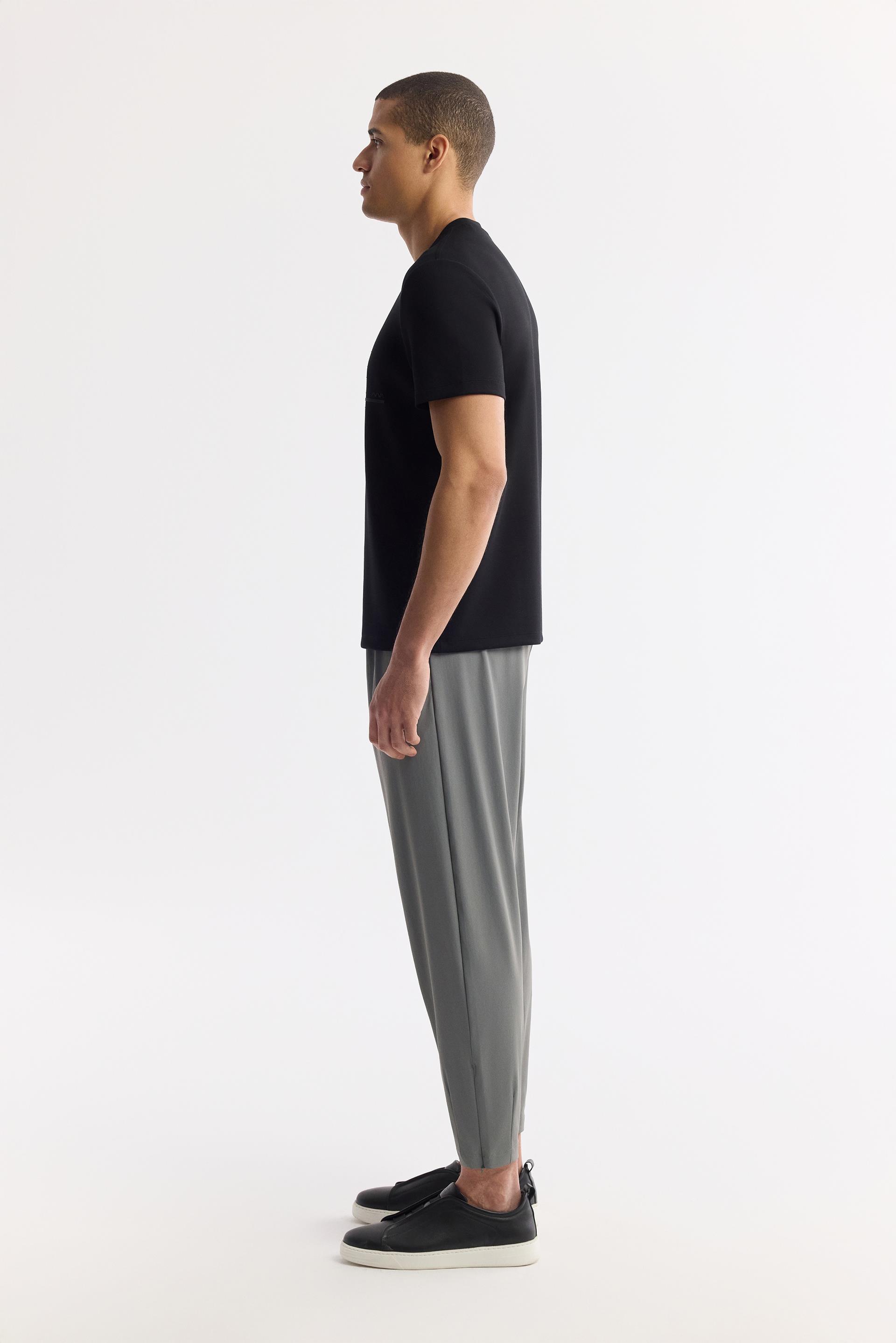 Bisiklet Yaka Enjeksiyon & Transfer Cep Baskılı İnterlok T-Shirt | AVVA