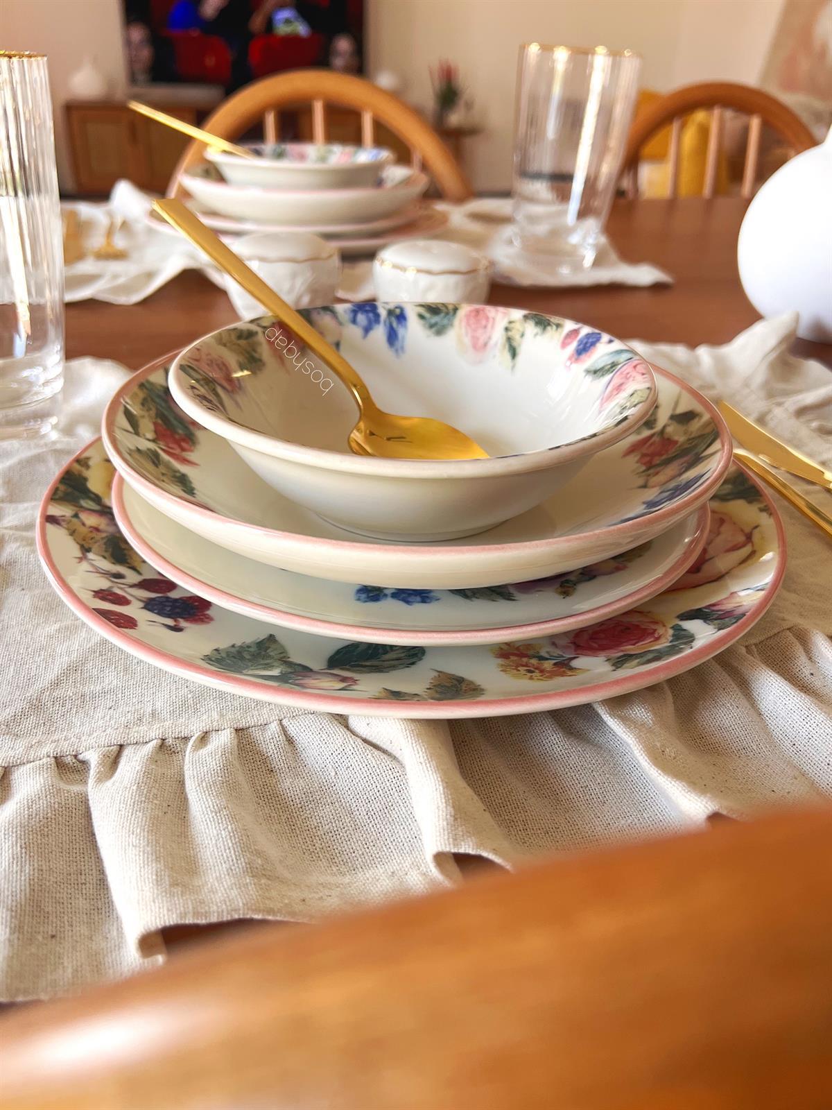 Sophia 12 Kişilik 48 Parça Porselen Yemek Seti