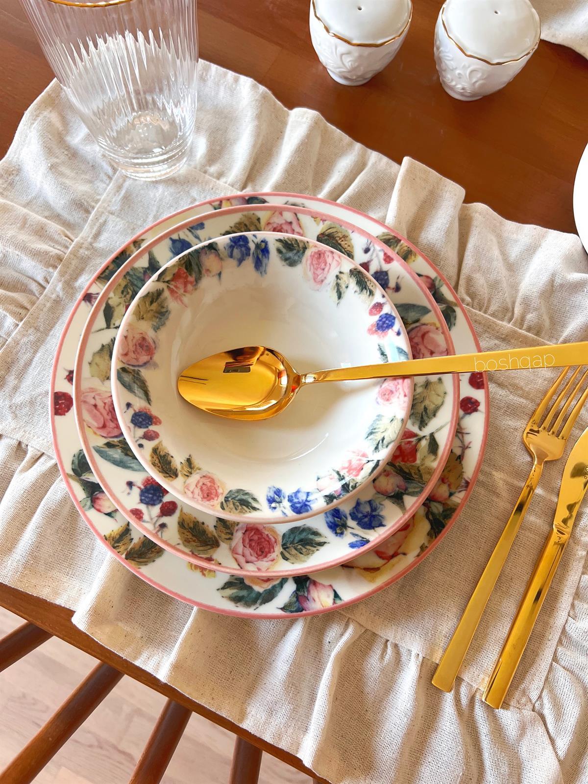 Sophia 12 Kişilik 48 Parça Porselen Yemek Seti