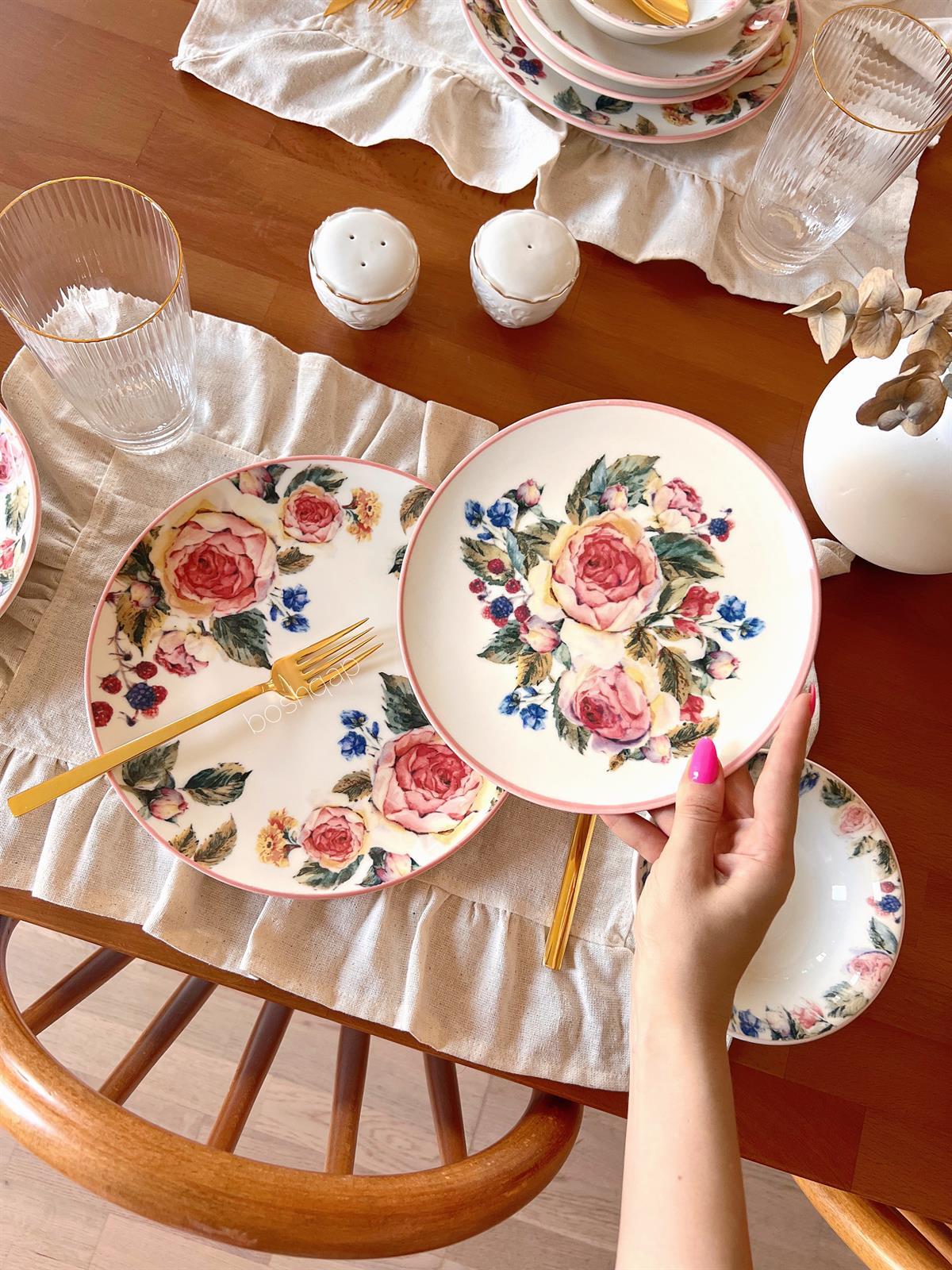 Sophia 12 Kişilik 48 Parça Porselen Yemek Seti