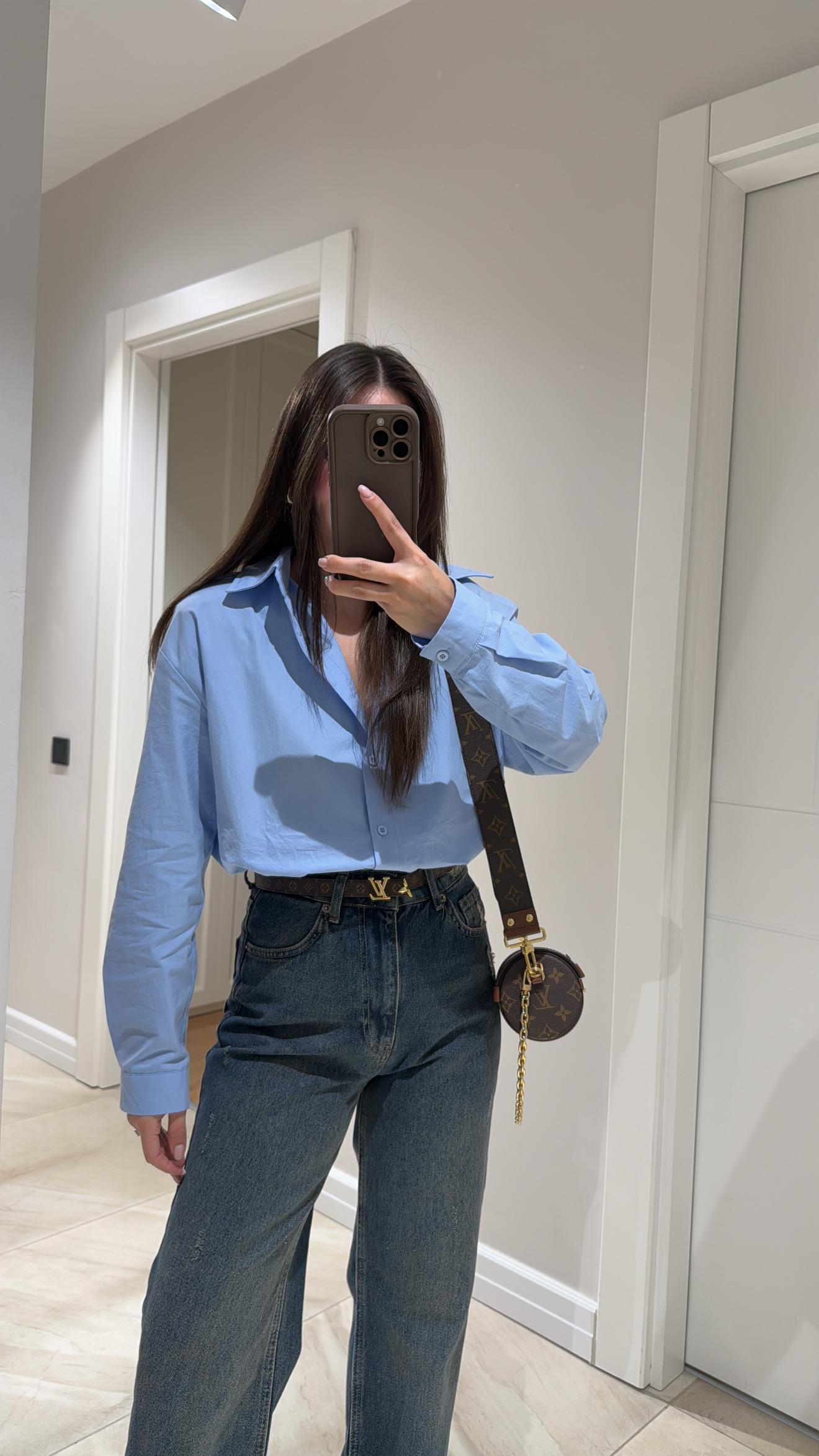 Mavi Vatkalı Marka Model Gömlek