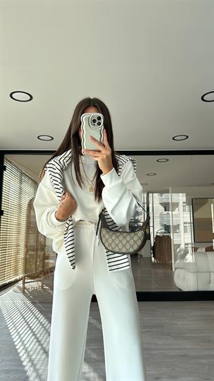 Ekru Basic Marka Model Sweat Takım