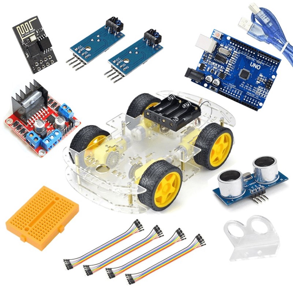 Arduino Süper RoboDünya 4WD Araç Seti Wifi