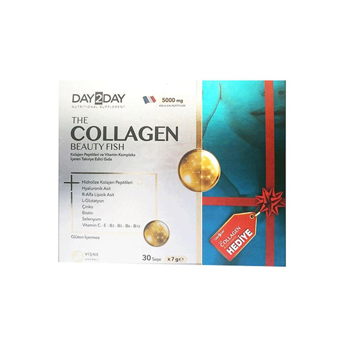 Day2Day The Collagen Beauty Fish Kollajen 30 Saşe + The Collagen Beauty ... Day2Day The Collagen Beauty Fish Kollajen 30 Saşe + The Collagen Beauty ...