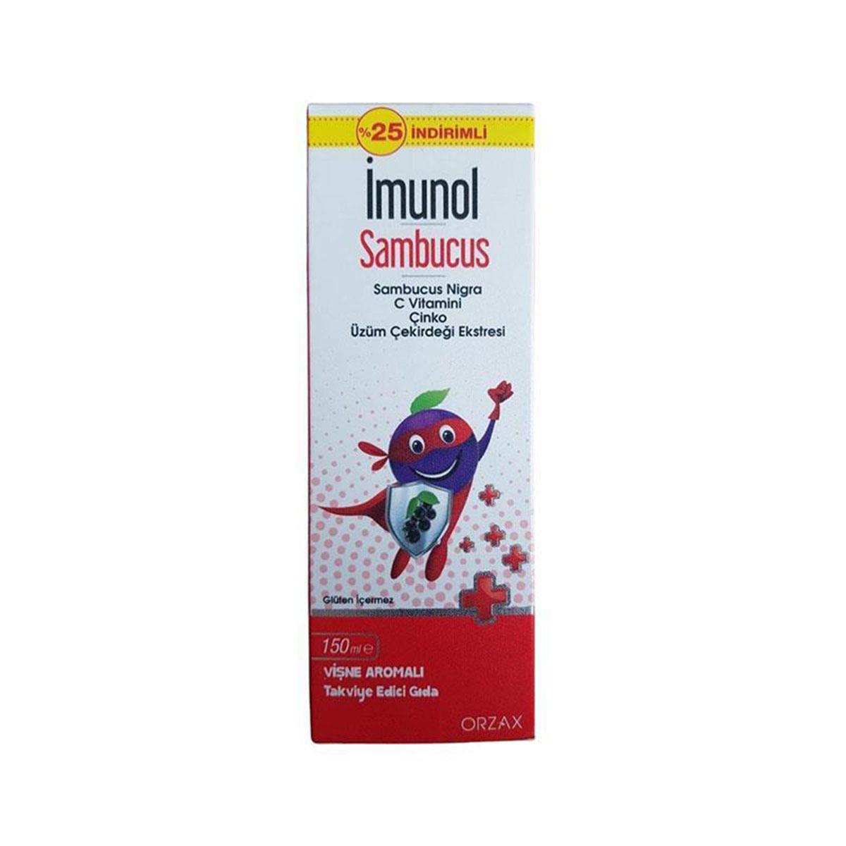 Orzax Ocean İmunol Sambucus Şurup 150 ml %25 İndirimli - Daffne Orzax Ocean İmunol Sambucus Şurup 150 ml %25 İndirimli - Daffne