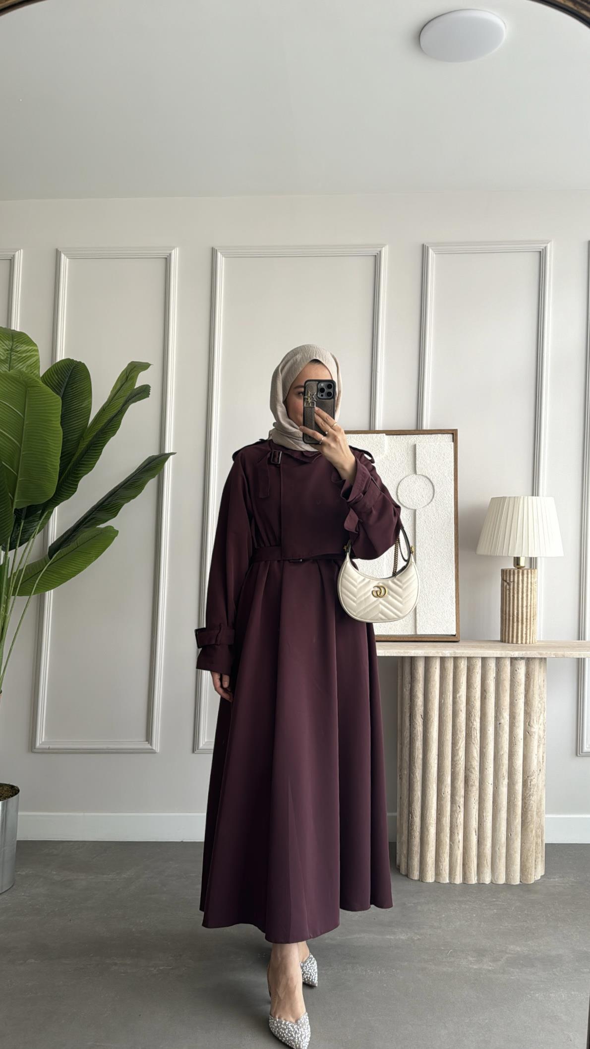 Albrey Trenç Elbise Burgonya