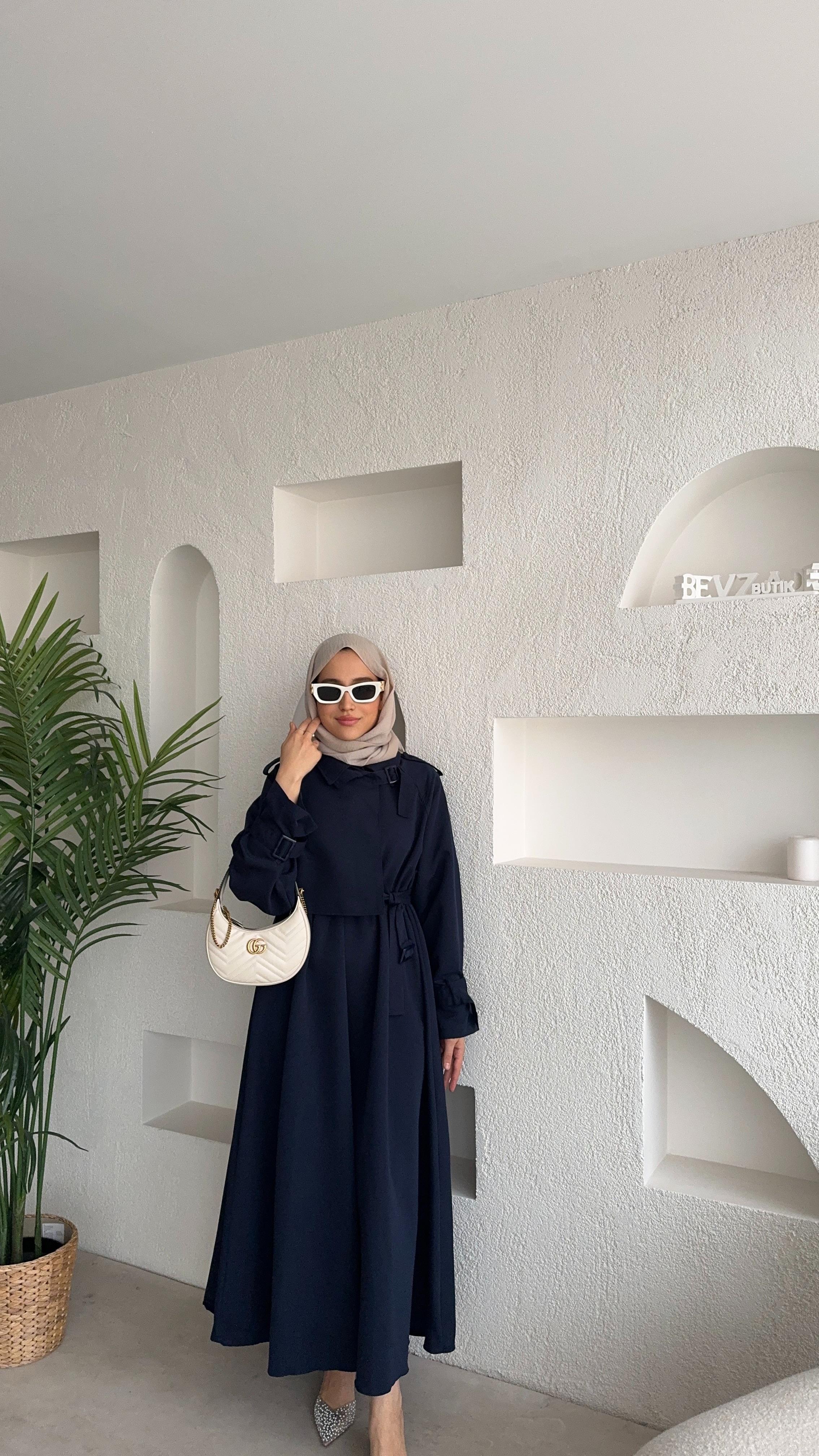 Albrey Trenç Elbise Lacivert