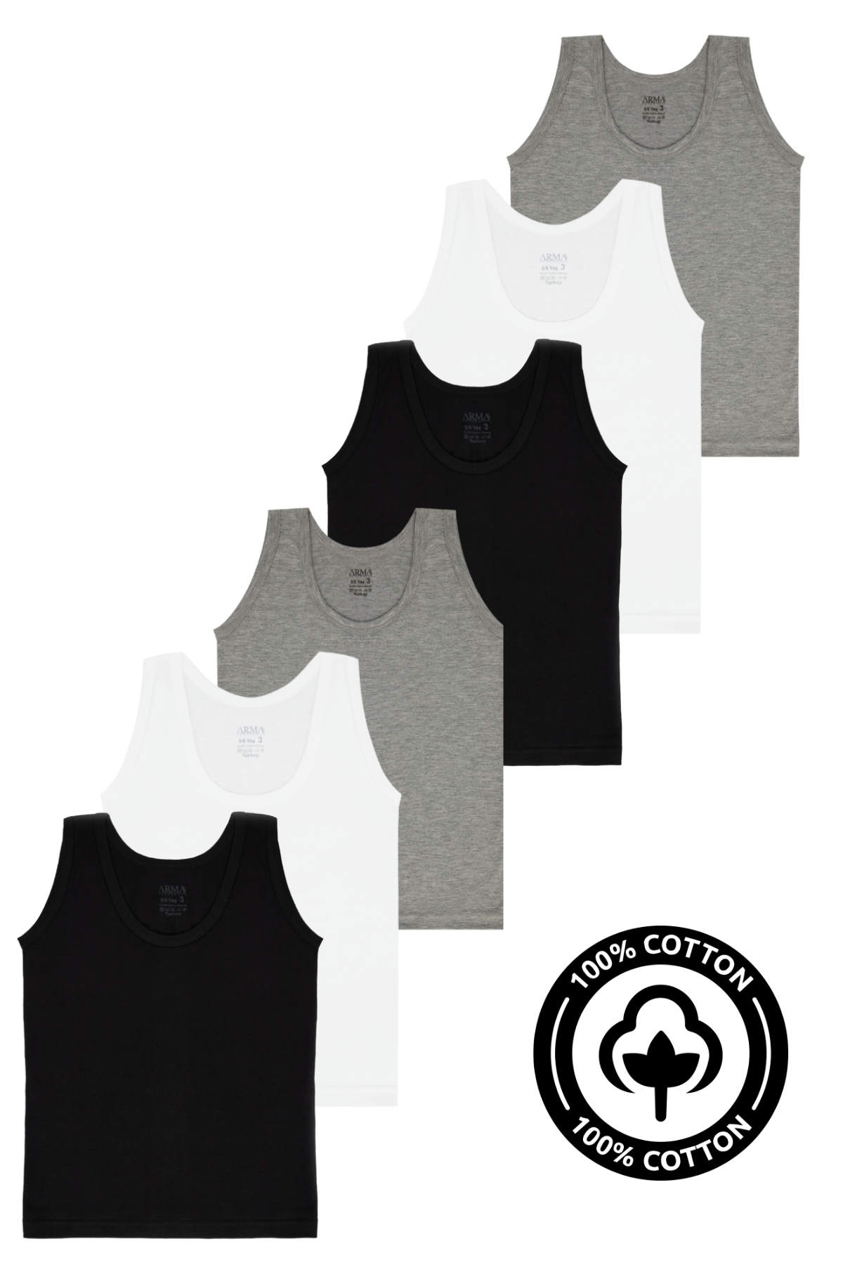 Erkek Çocuk Atlet Modelleri | Arma Yıldız İç Giyim