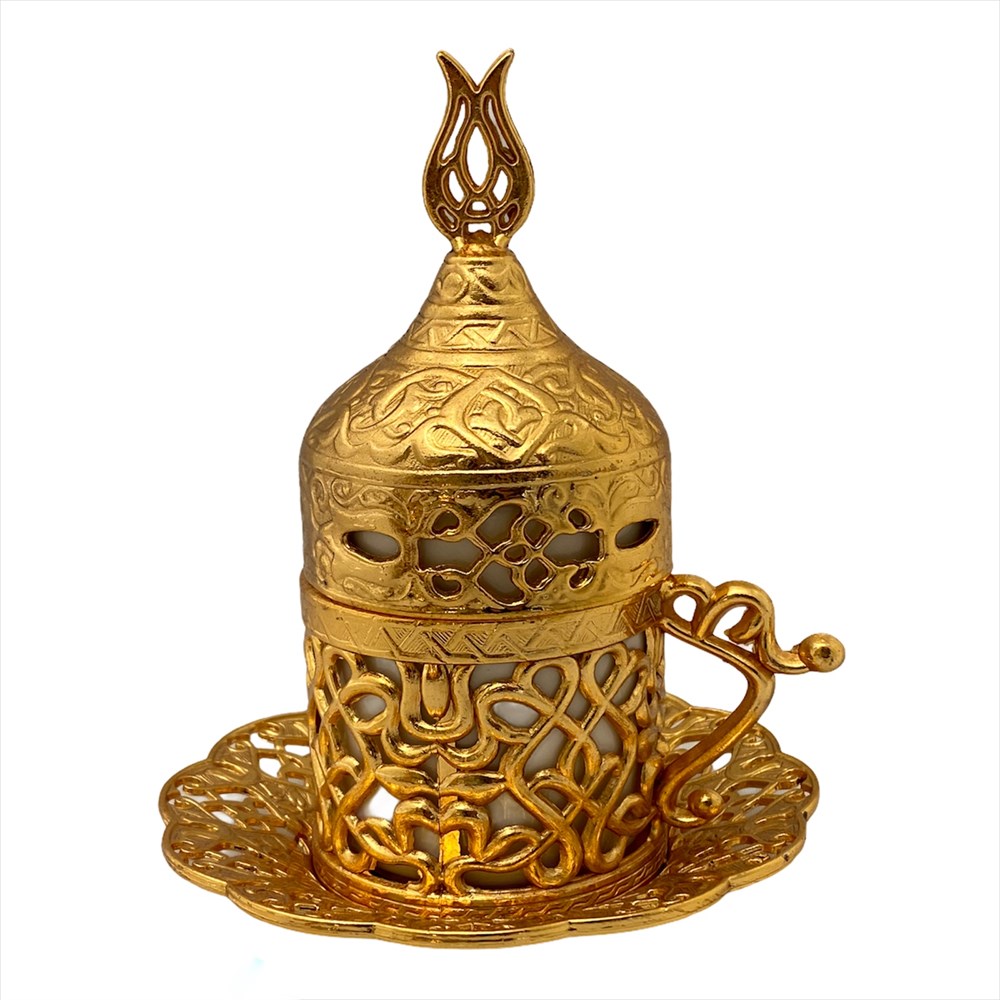 İKİLİ KAHVE SETİ - LALE SARI