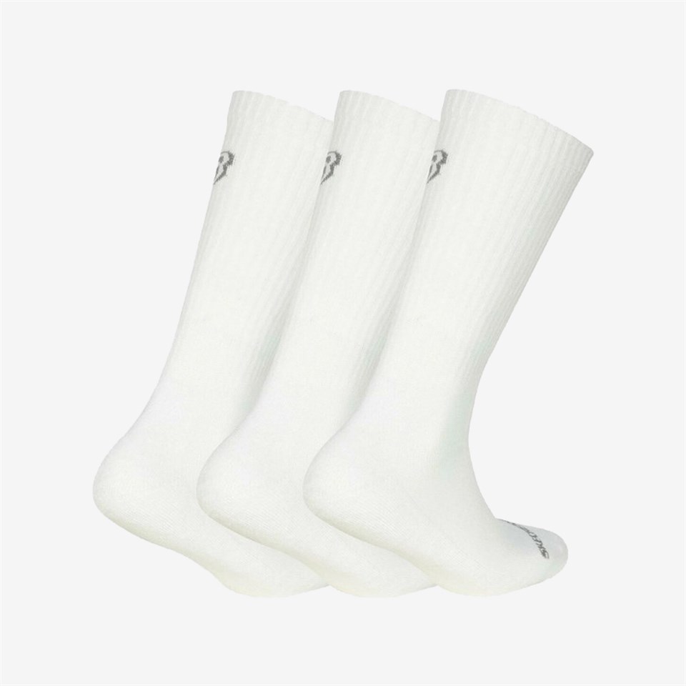 Skechers U SKX Padded Crew Cut Socks 3 Pack Unisex Çorap S192135-100 ...
