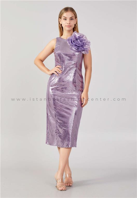 NAZZAN Sleeveless Midi Sequin Column Plus Size Purple Evening Dress ...