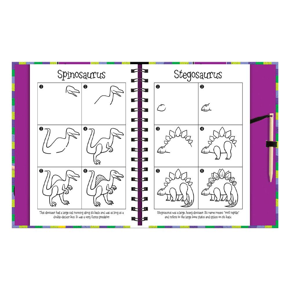 Scratch And Draw - Dinosaurs IMAGINE THAT 9781787007185