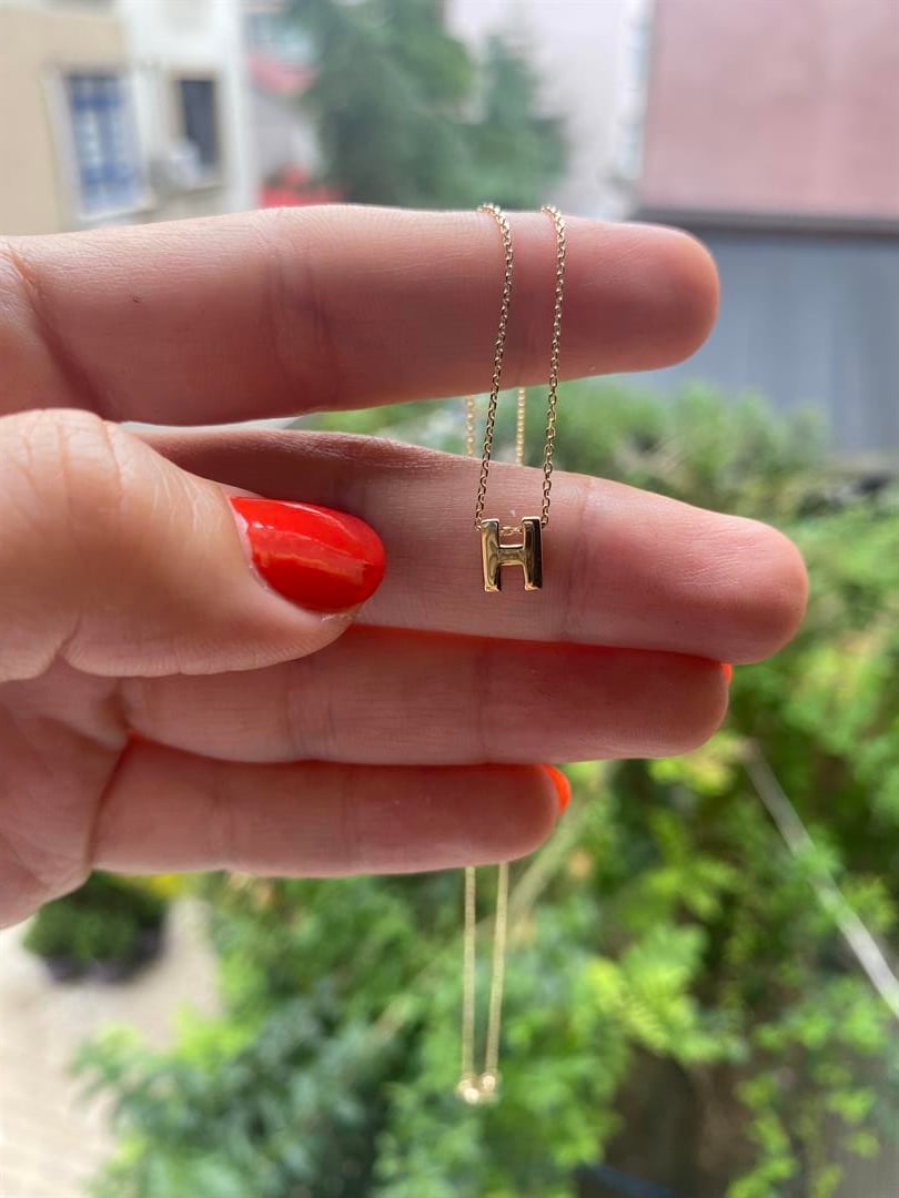 Kadın 14 K Altın Harf Kokye