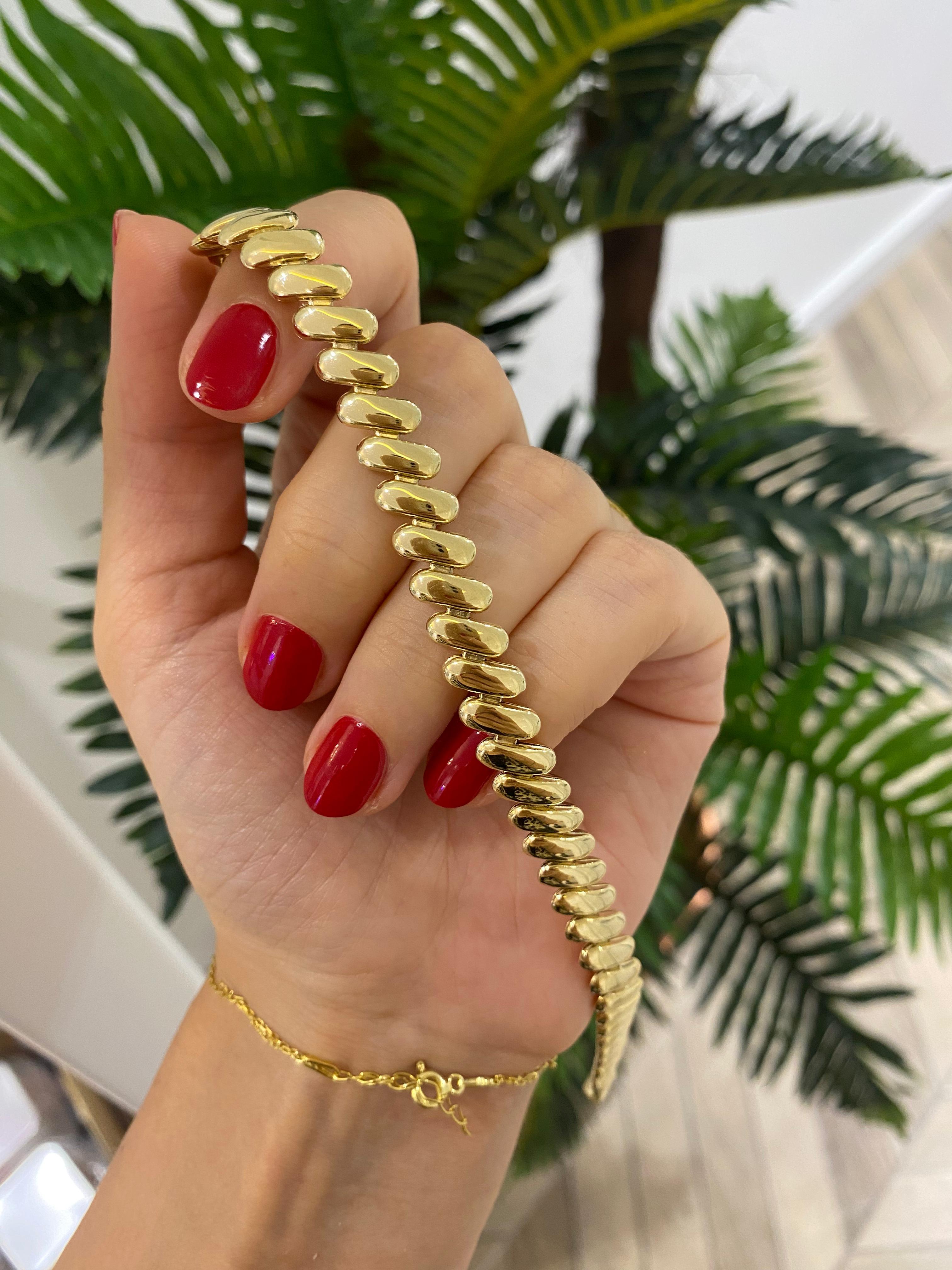 Kadın 14 K Altın Tasarım Bileklik- Best My Silver