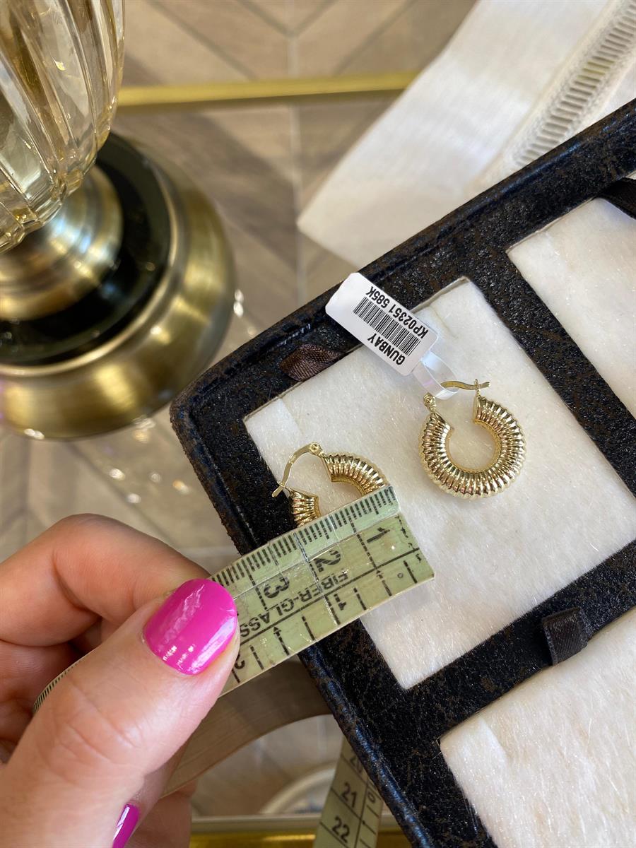 Kadın 14 K Altın Midye Model Küpe - Best My Silver