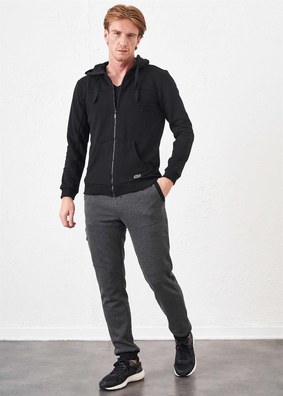 Erkek Tek Eşofman Üst - 41453 | Relax Mode