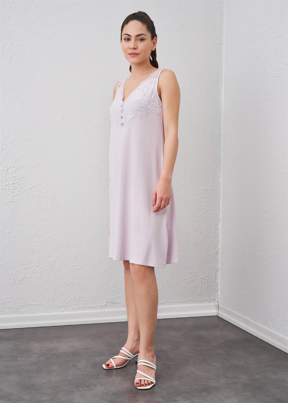 Kadın Dantelli Gecelik - 15223 | Relax Mode