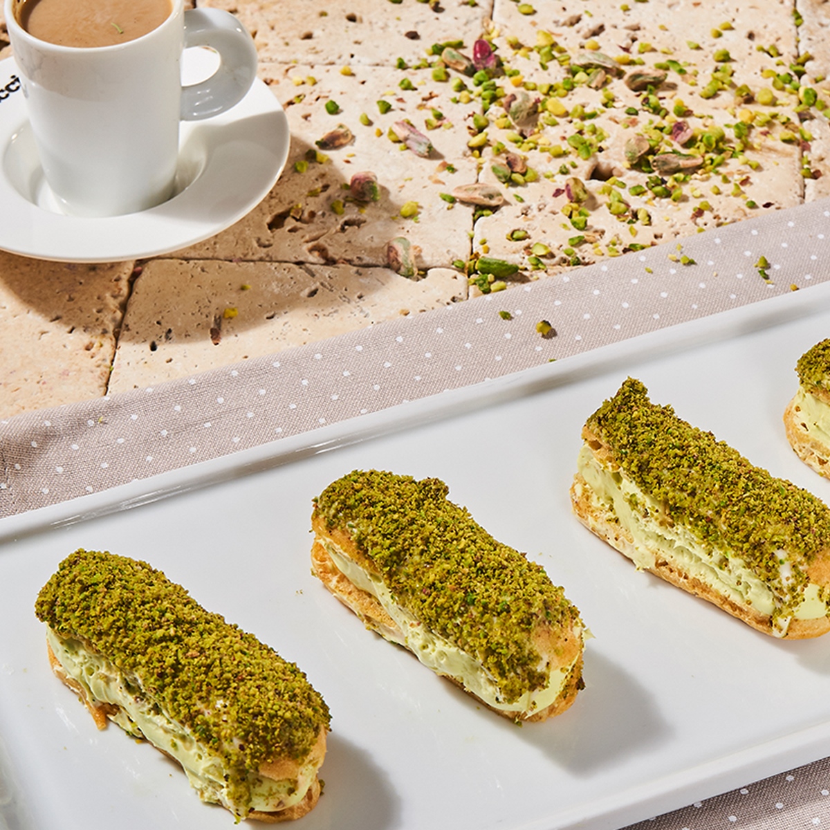 Antep Fıstıklı Mini Ekler / 1 Kg