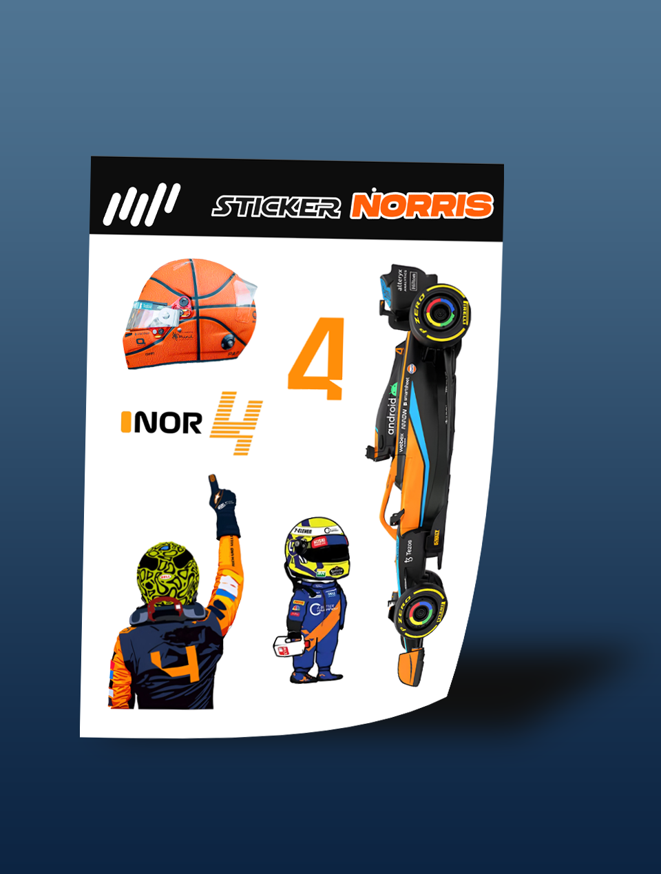 Lando Norris Stıcker