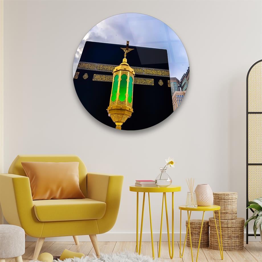 Kabe Yuvarlak Cam Tablo | Glass Art Concept