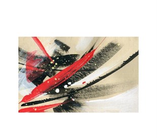 Mavro Kokkino Yağlı Boya Dokulu Tablo | tablolife.com