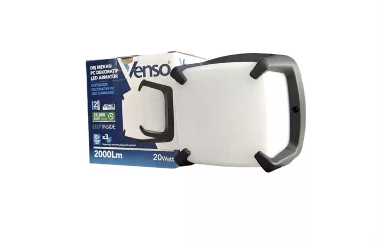 Venso Dış Mekan Küp Led Armatür 20W Beyaz 6500K