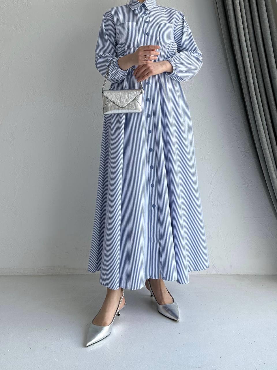 Moda Ala | Root Hairs Elbise Mavi