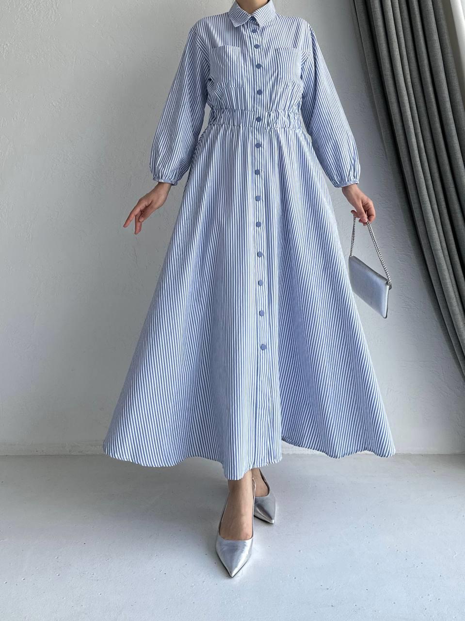 Moda Ala | Root Hairs Elbise Mavi