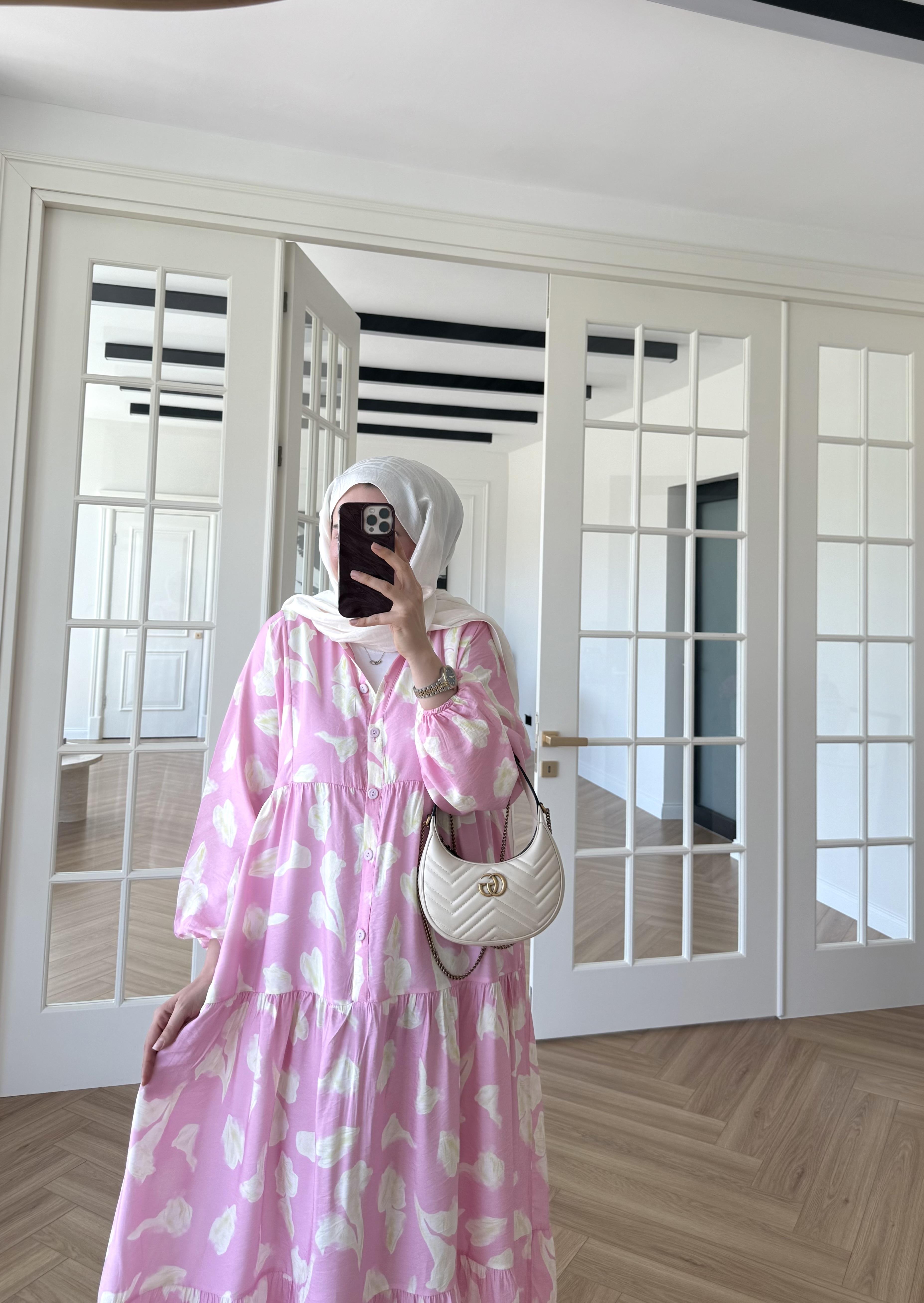 Mina Mango Elbise Pembe