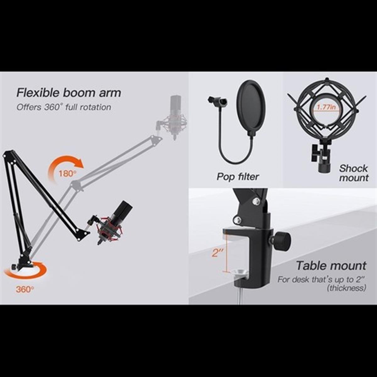 Fifine T732 USB Mikrofon Seti Teknik Özellikler