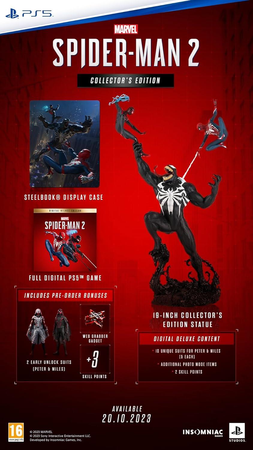Sony PS5 Marvel's Spider-Man 2 Collector's Edition Video Game Bundle | StartOyun