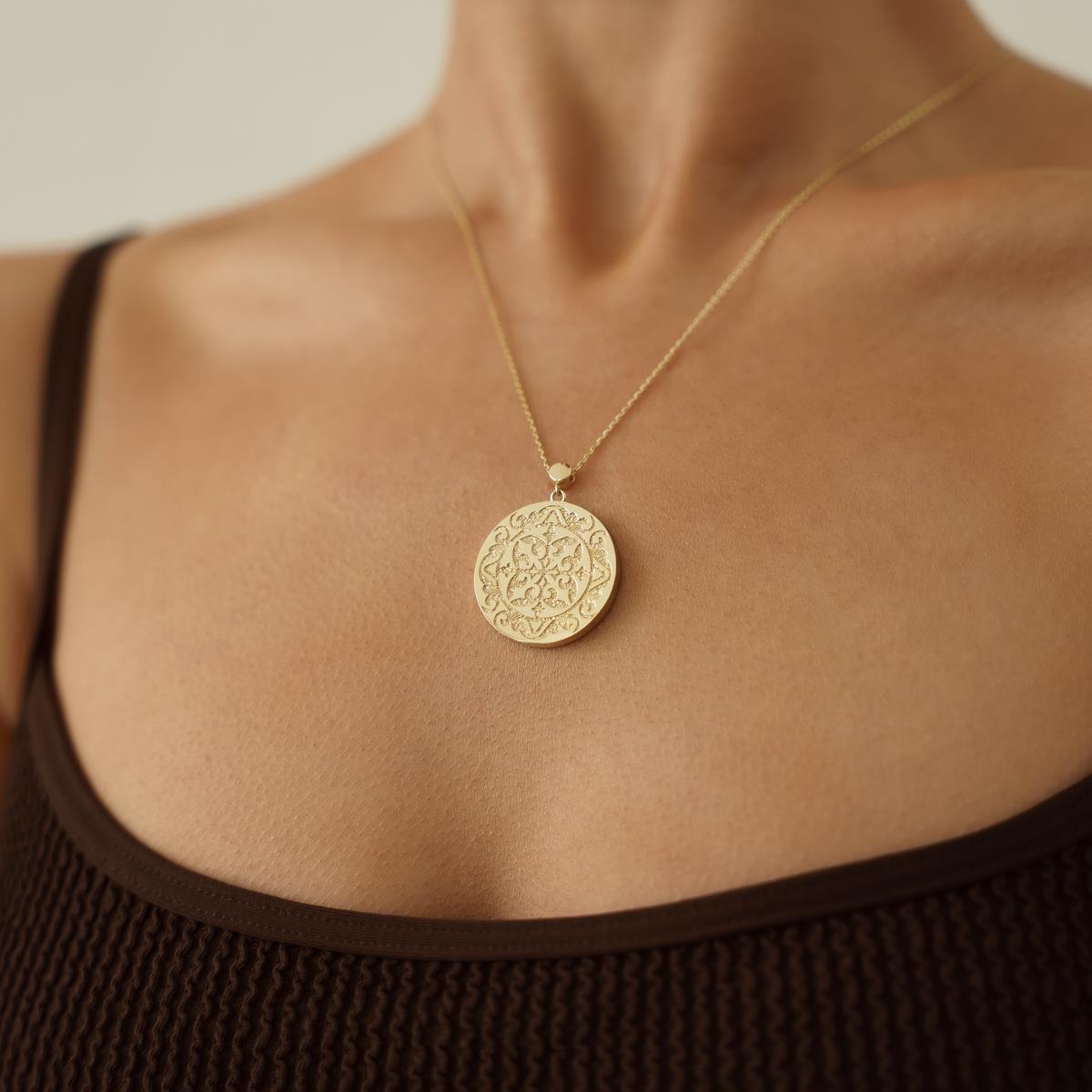 Türk Motif Altın Kolye
