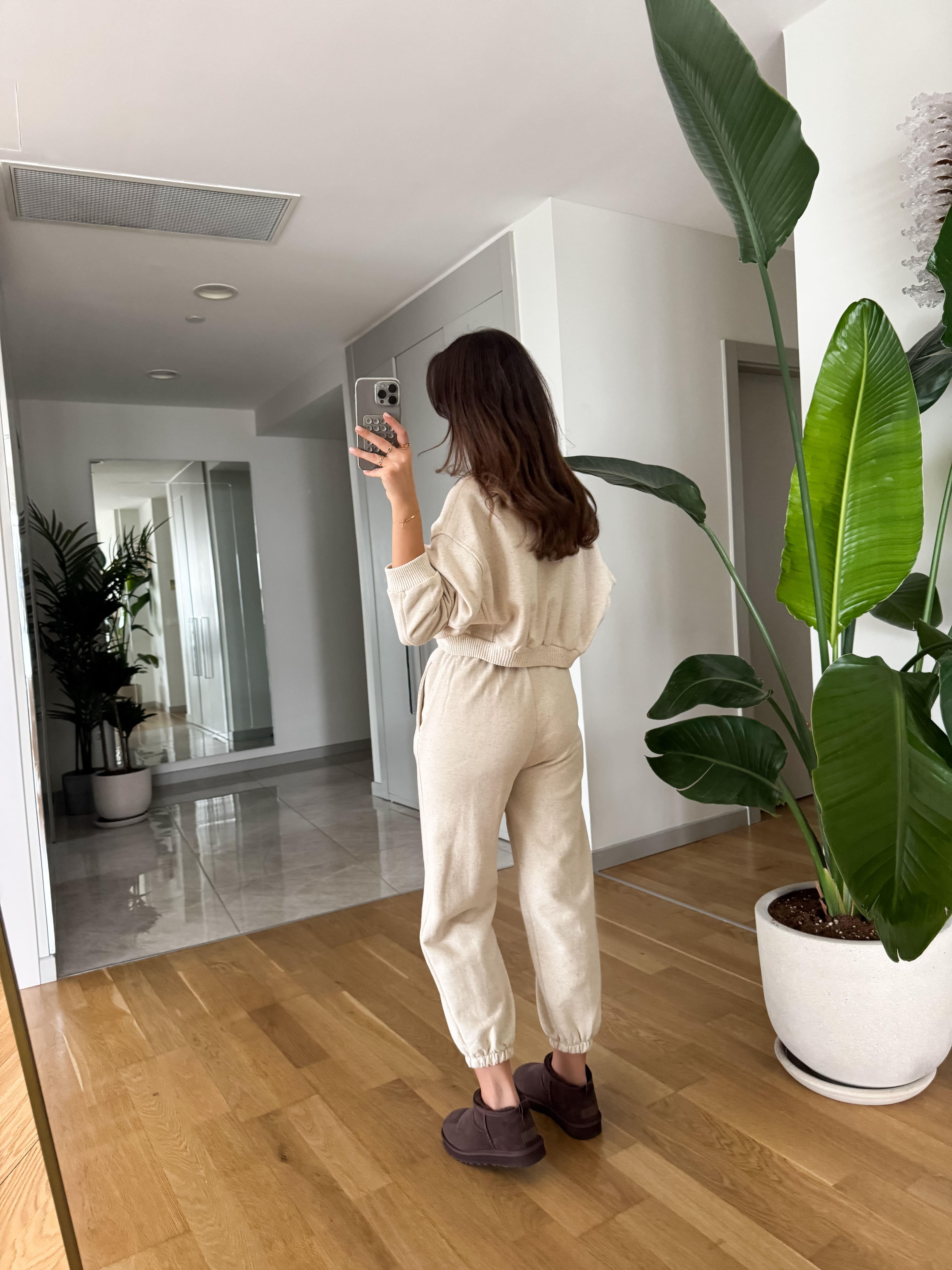 Taş Rengi Eşofman Takımı | Butik Merve Aksoy