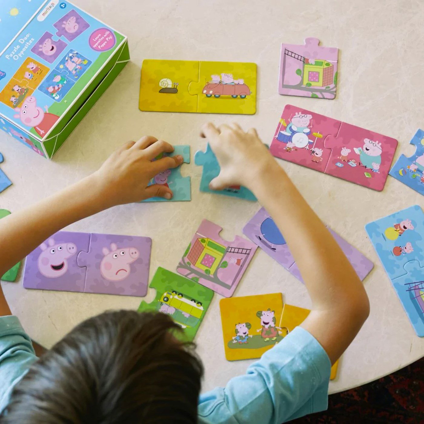 Peppa Pig - Puzzle Duo: Opposites - 2 Parçalı Sayılar Yapboz