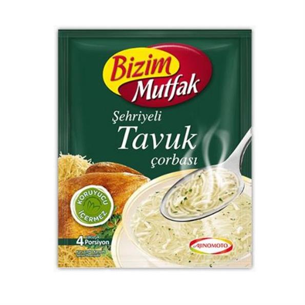 Bizim Mutfak Hazır Şehriyeli Tavuk Çorba 58 Gr. (4'lü)