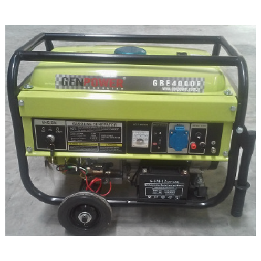 Genpower Gbg 4000 E 4 Kva Start / Stop Butonlu Benzinli Monofaze Portatif Jeneratör | Ereyon